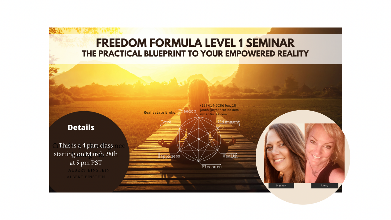 Freedom Formula Level 1 with Hannah and Lizzy [English / PST Timezone ...